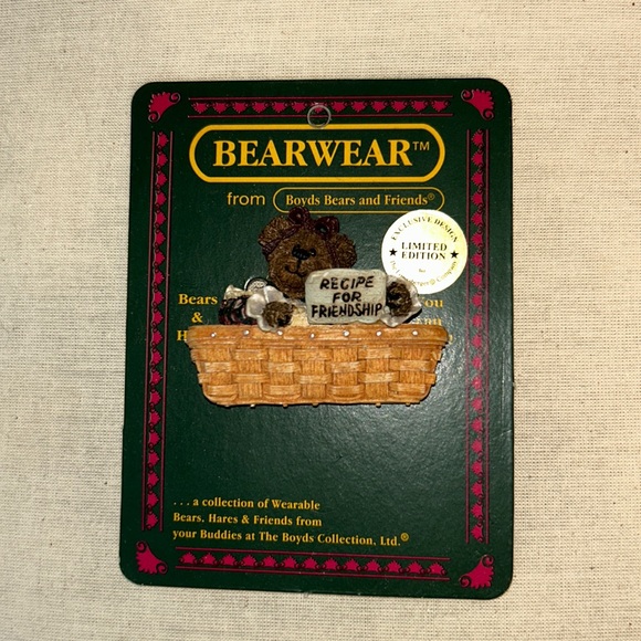 Boyds Bears | Jewelry | Nwt Boyds Bear Bearwear Recipe For Friendship ...